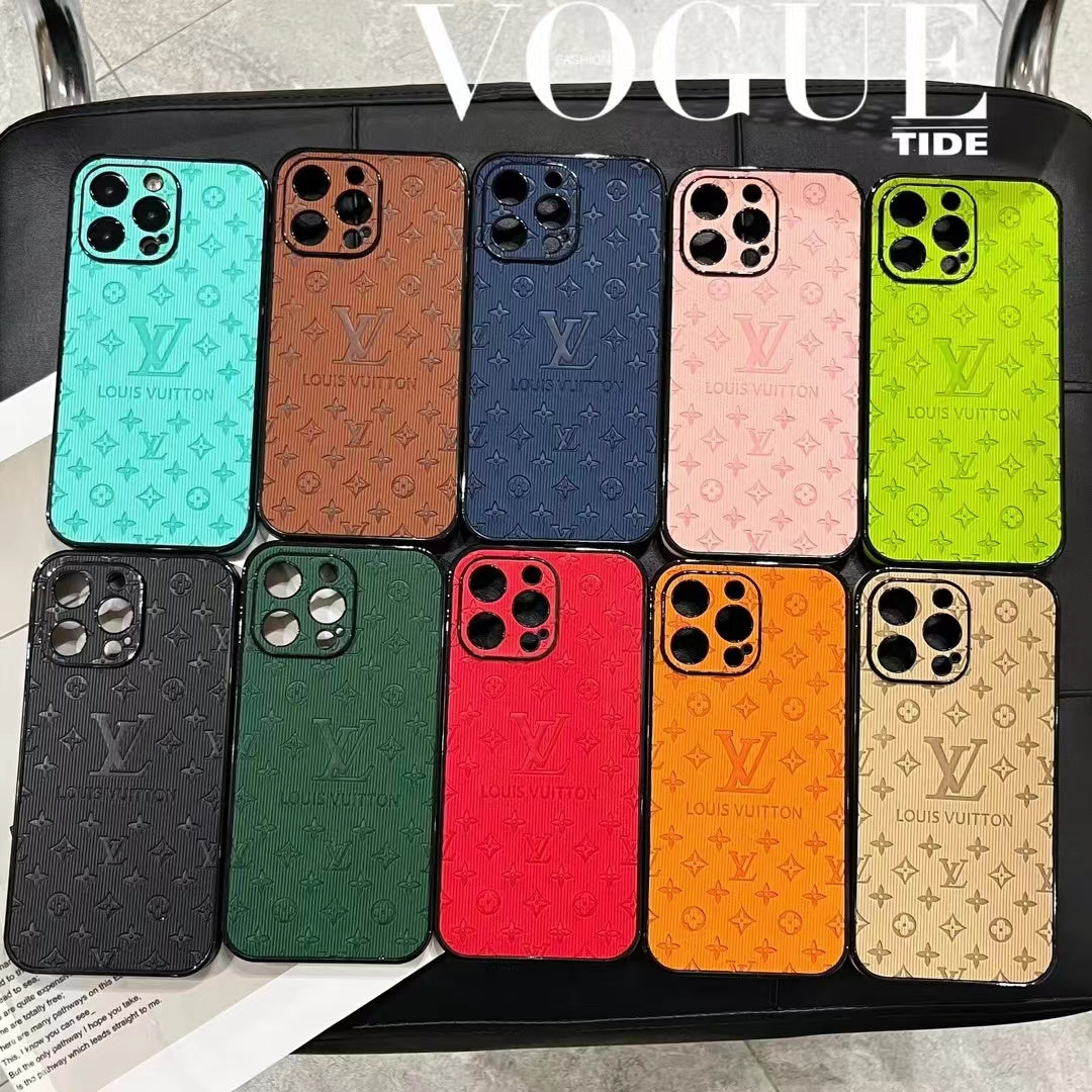 LV Monogram Colorful Matte iPhone Case Collection – Trendhypecase™